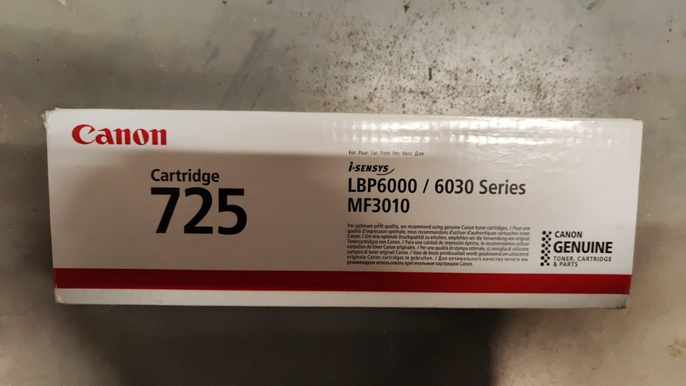 Genuine Canon 725 Black Laser Toner Cartridge - FREE UK DELIVERY! VAT
