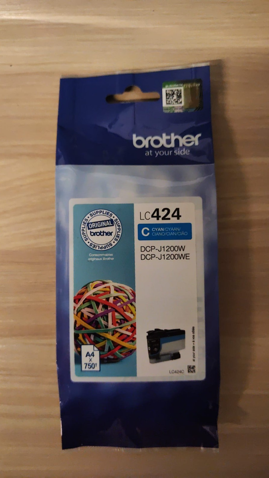 Genuine Brother LC424 Cyan Ink Cartridge (2027 dates) FREE UK DELIVERY