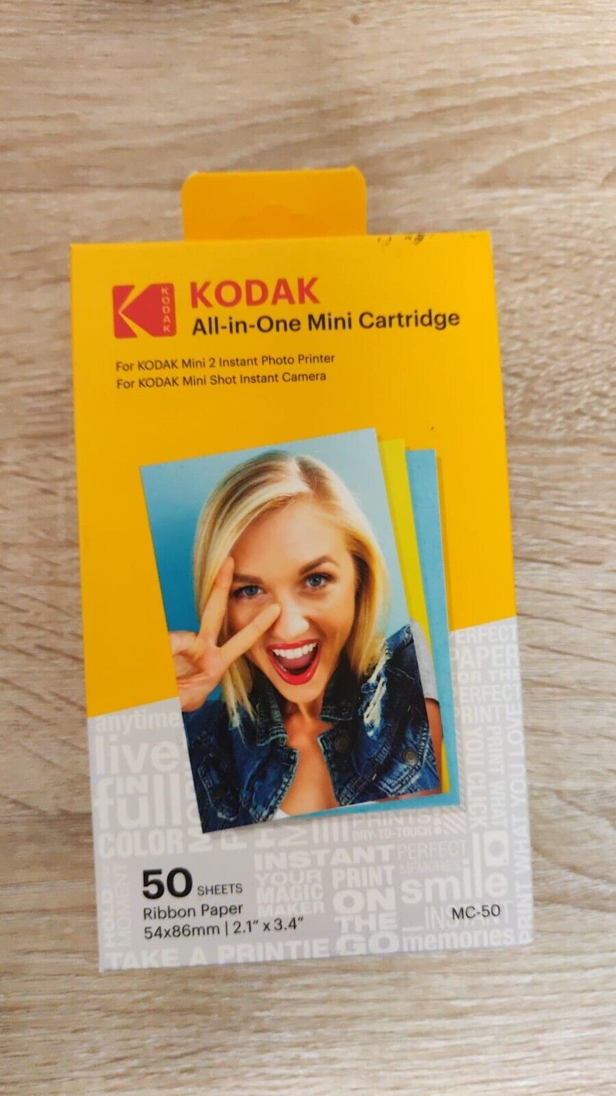 Genuine Kodak All-In-One Mini Cartridge Ribbon Paper 50 Sheets - FREE