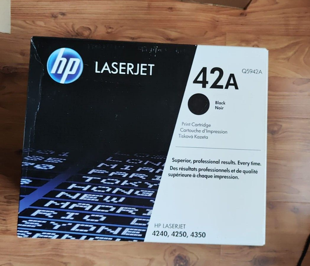 Genuine HP 42A Black Toner Cartridge (Q5942A) - FREE UK DELIVERY! VAT
