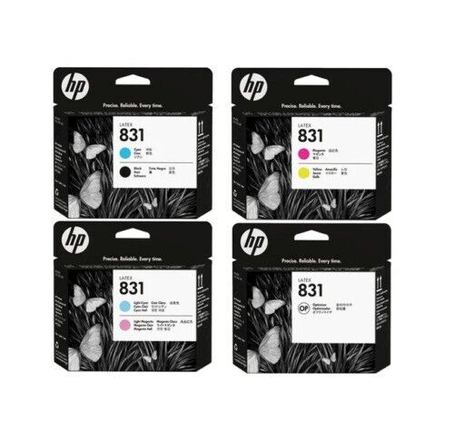 Genuine HP 831 printheads (CZ677A CZ680A CZ678A CZ679A) FREE UK DELIVE