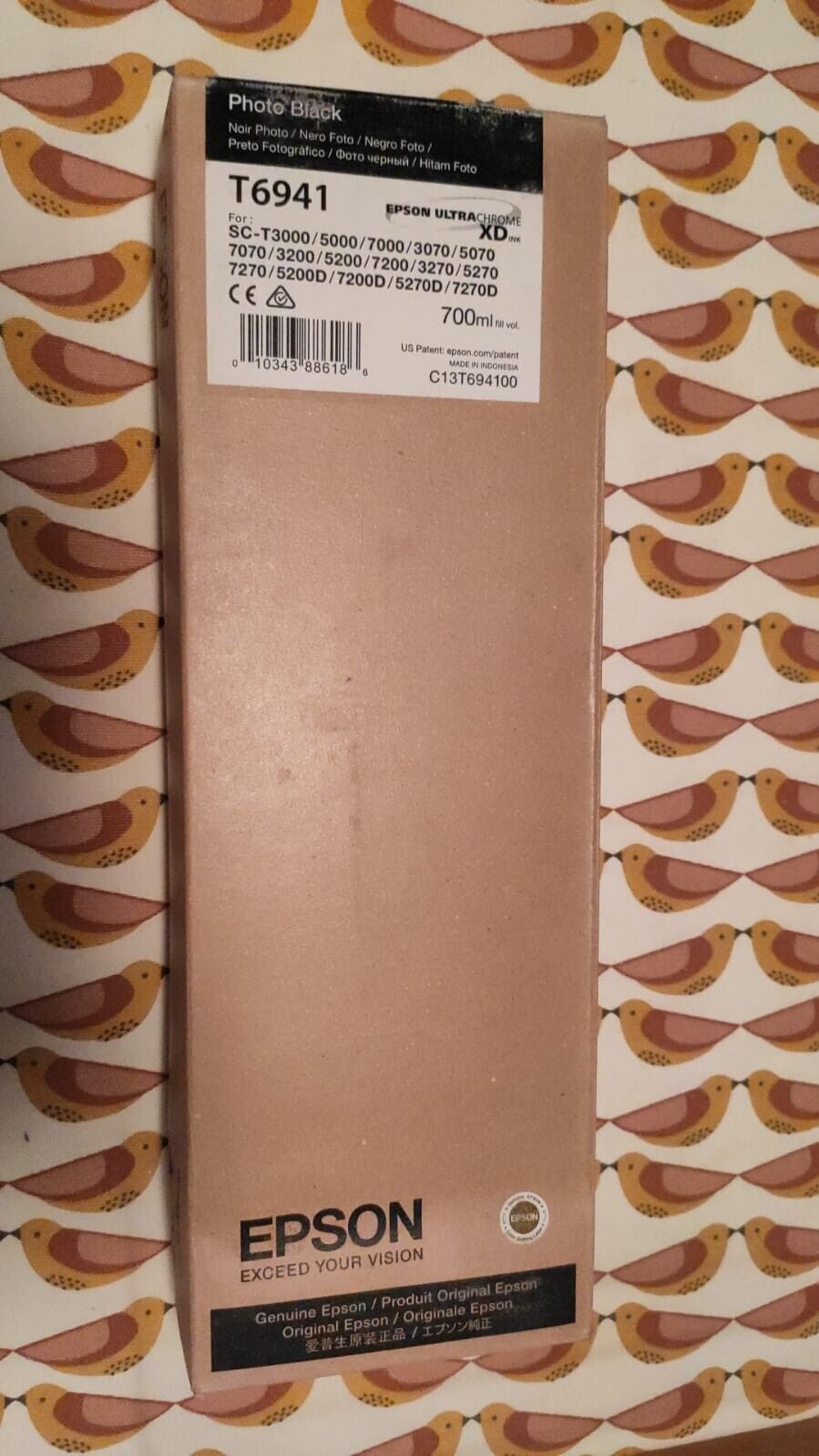 Genuine Epson T6941 Photo Black Cartridge (700ml) - FREE UK DELIVERY!