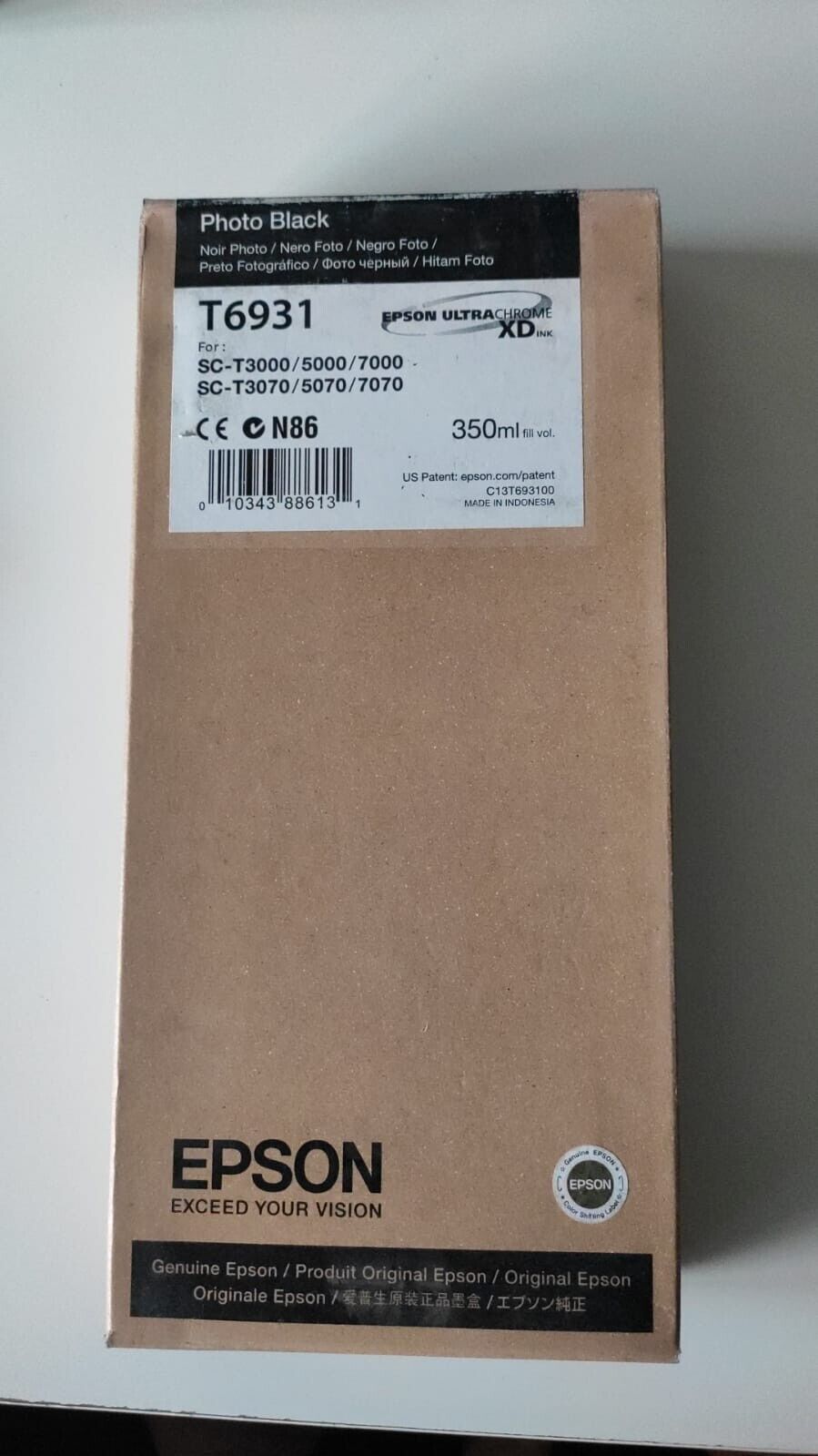 Genuine Epson T6931 Photo Black Cartridge (350ml) - FREE UK DELIVERY!